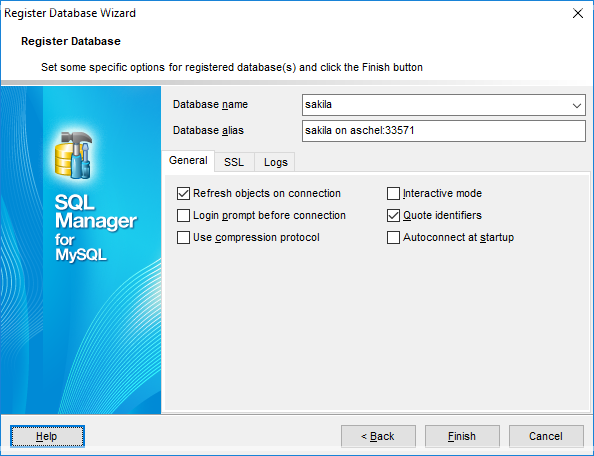 Online Documentation for SQL Manager for MySQL | SQLManager